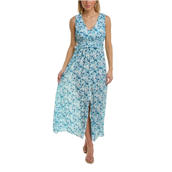 Maison Tara | Dresses | Nwot Maison Tara Floral Maxi Dress With Front ...